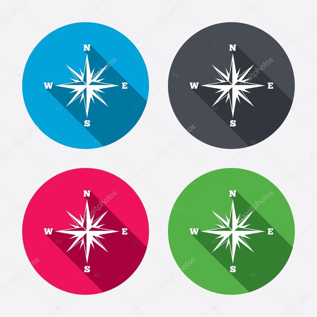 Compass sign icons Stock Vector by ©Blankstock 60072839