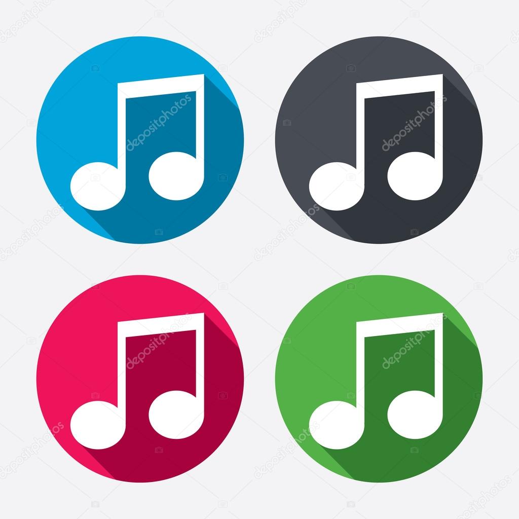 Icônes signe note de musique Vecteur par ©Blankstock 60073281