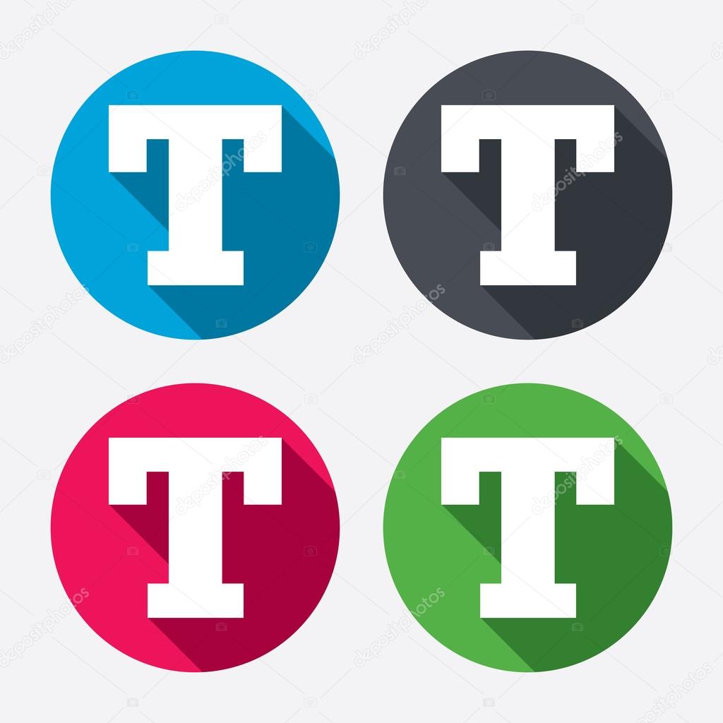 Text edit signs icons. Stock Vector by ©Blankstock 60073593