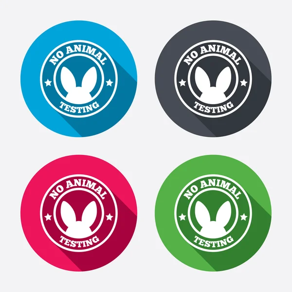 No animals testing sign icon. Stock Vector Image by ©Blankstock #82216772