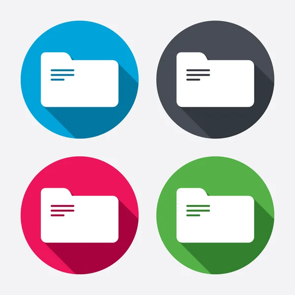 Document folder sign. Accounting binder symbol. Stock Vector by ...