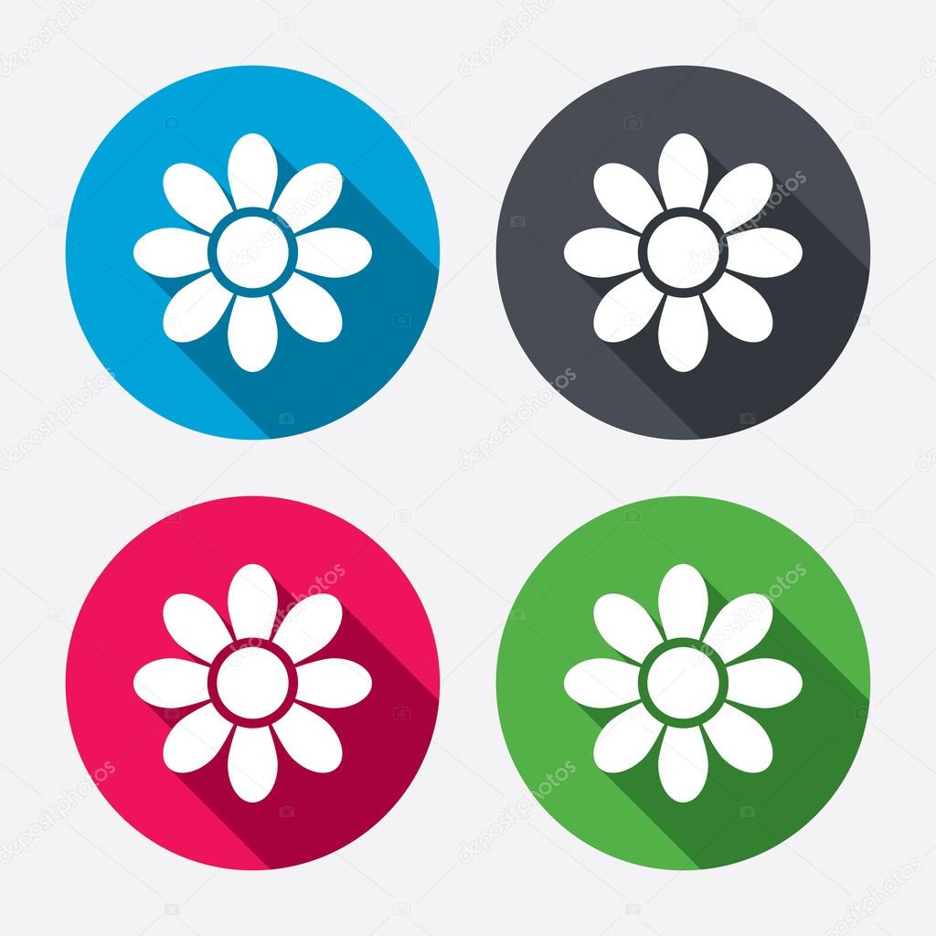 Flower sign icons Stock Vector Image by ©Blankstock #60585327