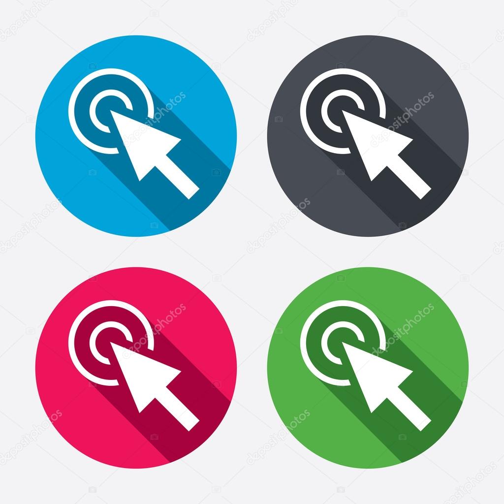 Egér kurzor jel ikonok Stock Vector by ©Blankstock 60586297