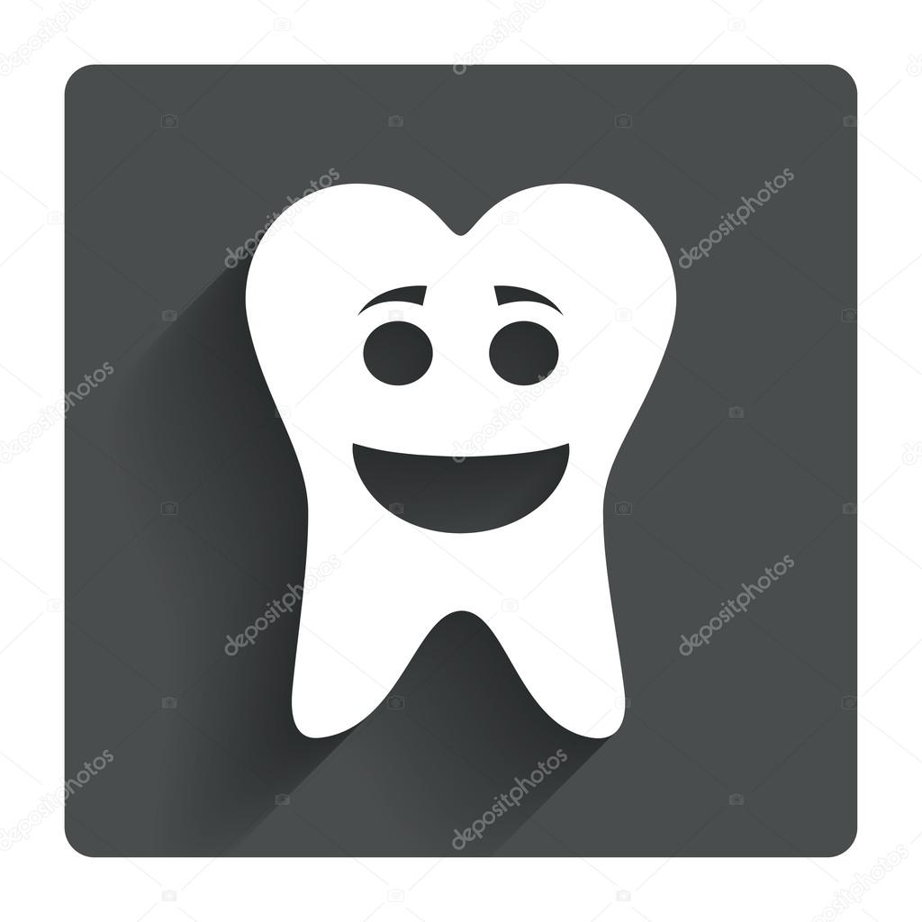 Tooth happy face icon. Stock Vector by ©Blankstock 62325217