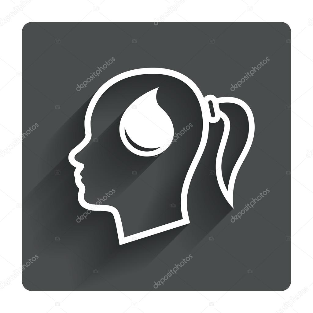 Head with drop sign Stock Vector by ©Blankstock 62326861