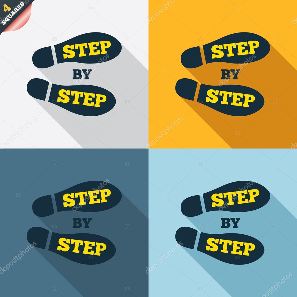 Step by step signs Stock Vector by ©Blankstock 62370445