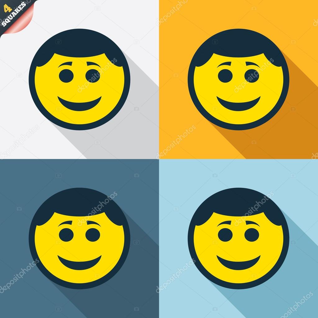 Smile face signs Stock Vector by ©Blankstock 62370729