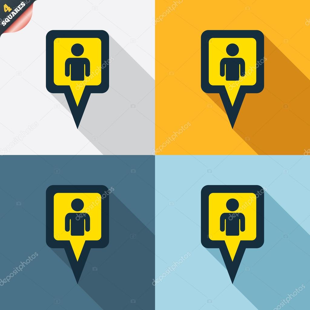 Map pointer user signs Stock Vector Image by ©Blankstock #62371533