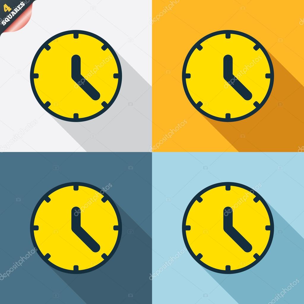 Clock sign icons Stock Vector by ©Blankstock 62869117