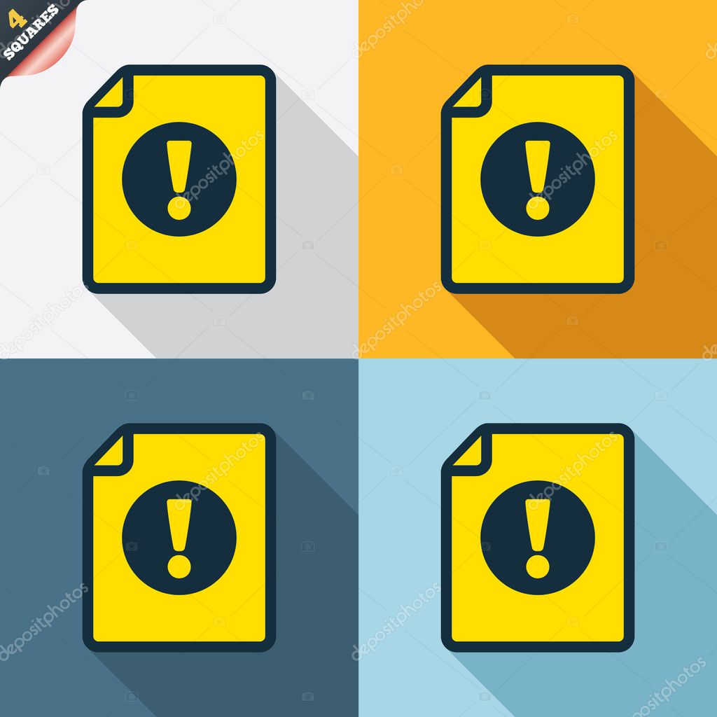 File attention signs Stock Vector by ©Blankstock 62869331