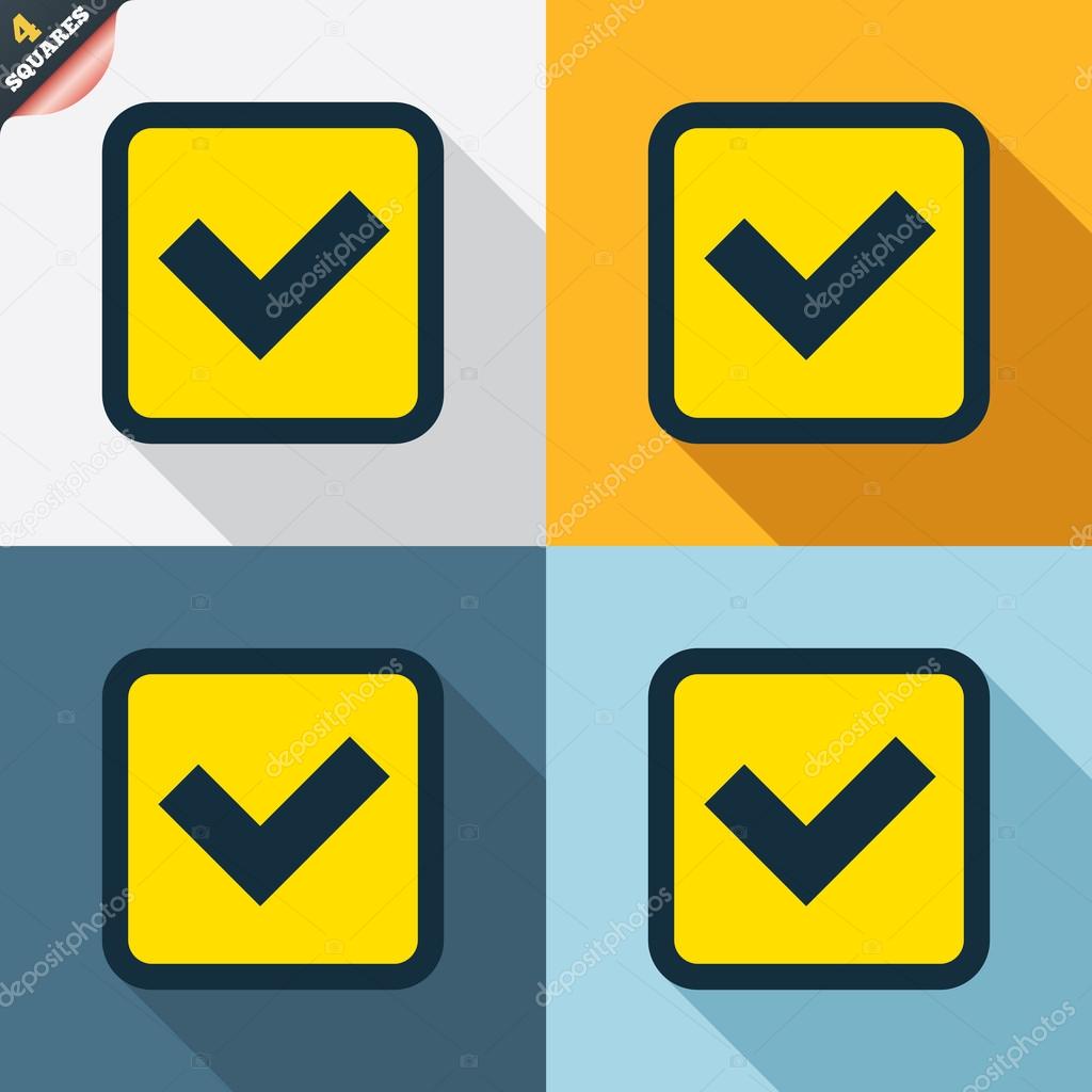 Comprobar iconos de signo de marca Vector de stock #62869889 de ©Blankstock