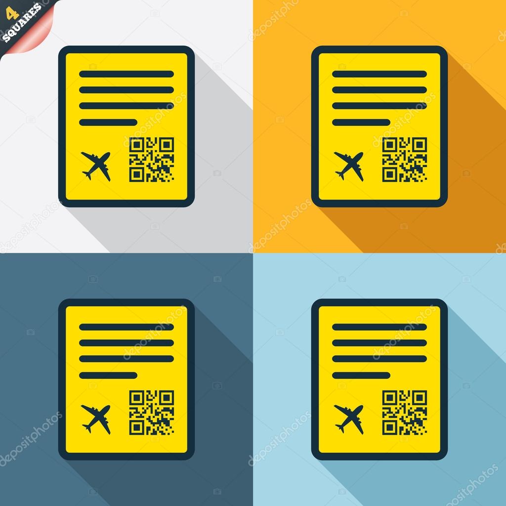 Señales de vuelo de la tarjeta de embarque Vector de stock #62870103 de ...