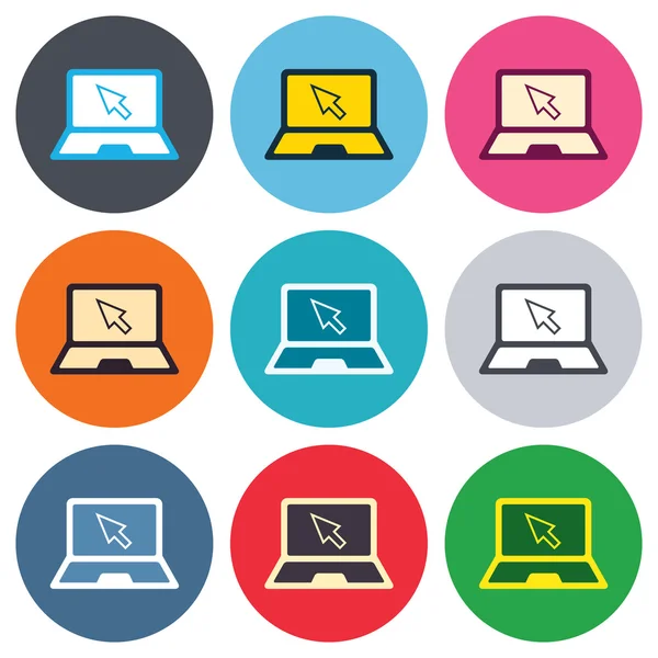 Webinar laptop sign icons Stock Vector Image by ©Blankstock #60071739