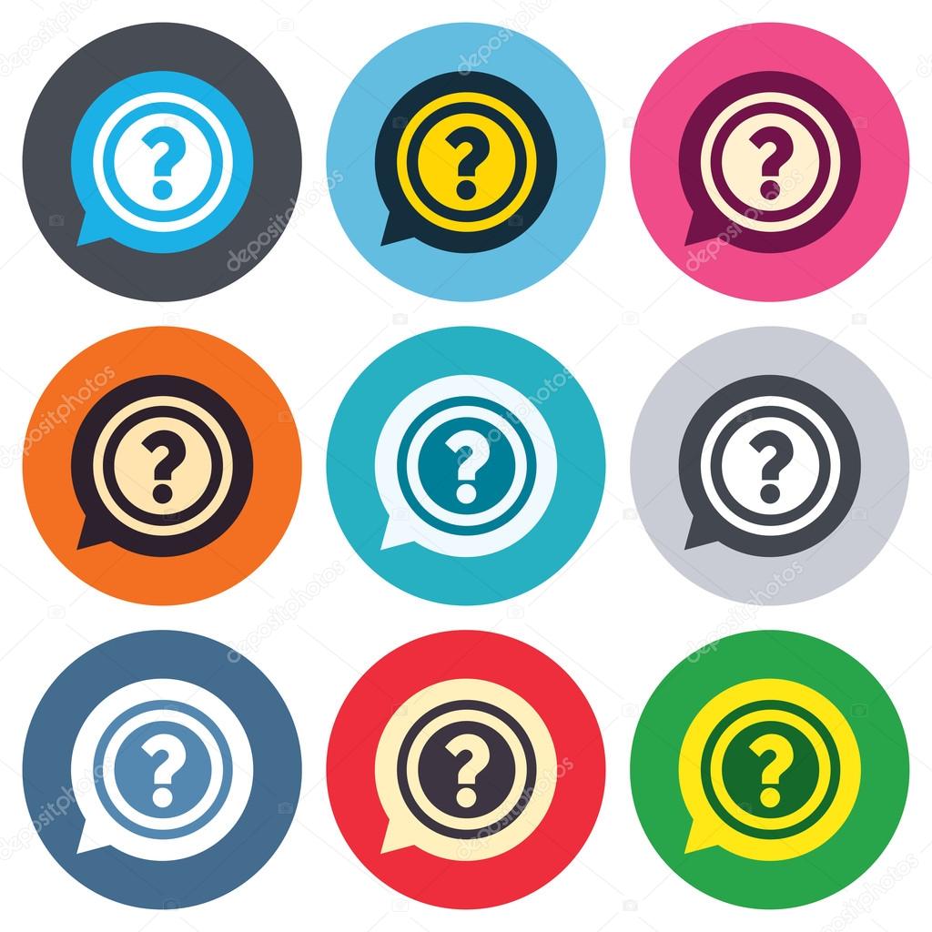 Question mark sign icons Stock Vector Image by ©Blankstock #63394501