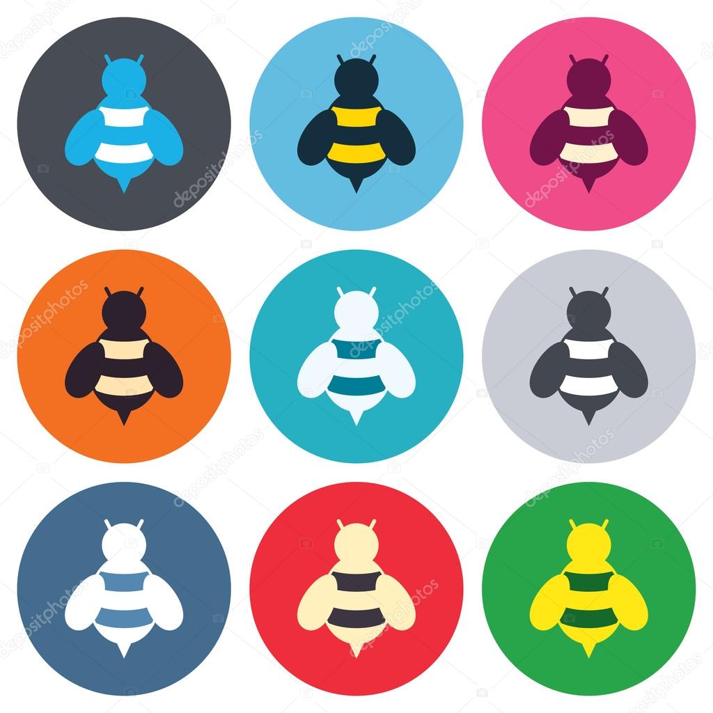 Signo de abeja iconos Vector de stock #63394619 de ©Blankstock