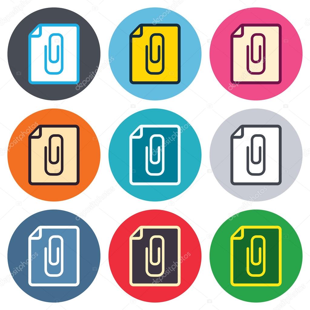 Archivo de iconos del anexo Vector de stock #63395605 de ©Blankstock