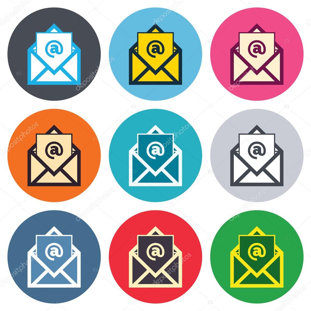 Envelope symbol icons Stock Vector Image by ©Blankstock #63395767