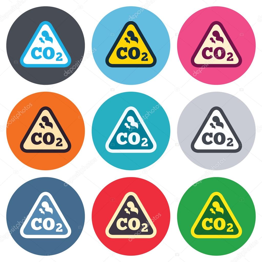 Signos de fórmula de dióxido de carbono CO2 Stock Vector by ©Blankstock ...