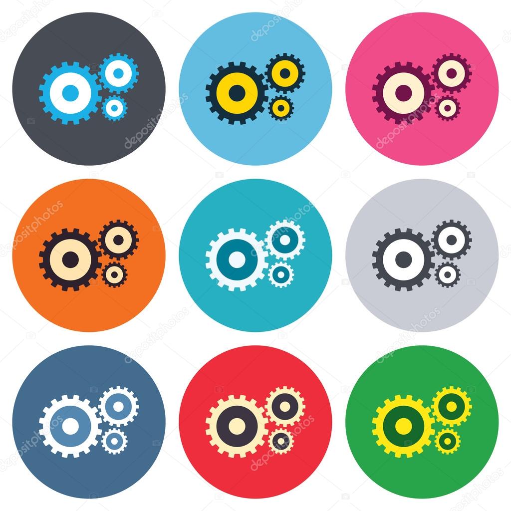 Cog settings sign icons Stock Vector Image by ©Blankstock #63396699