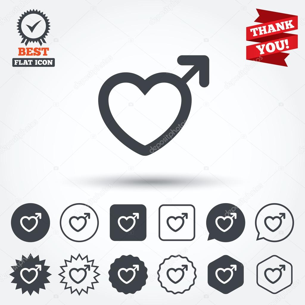 Male Sign Icons Stock Vector Image By ©blankstock 63893059