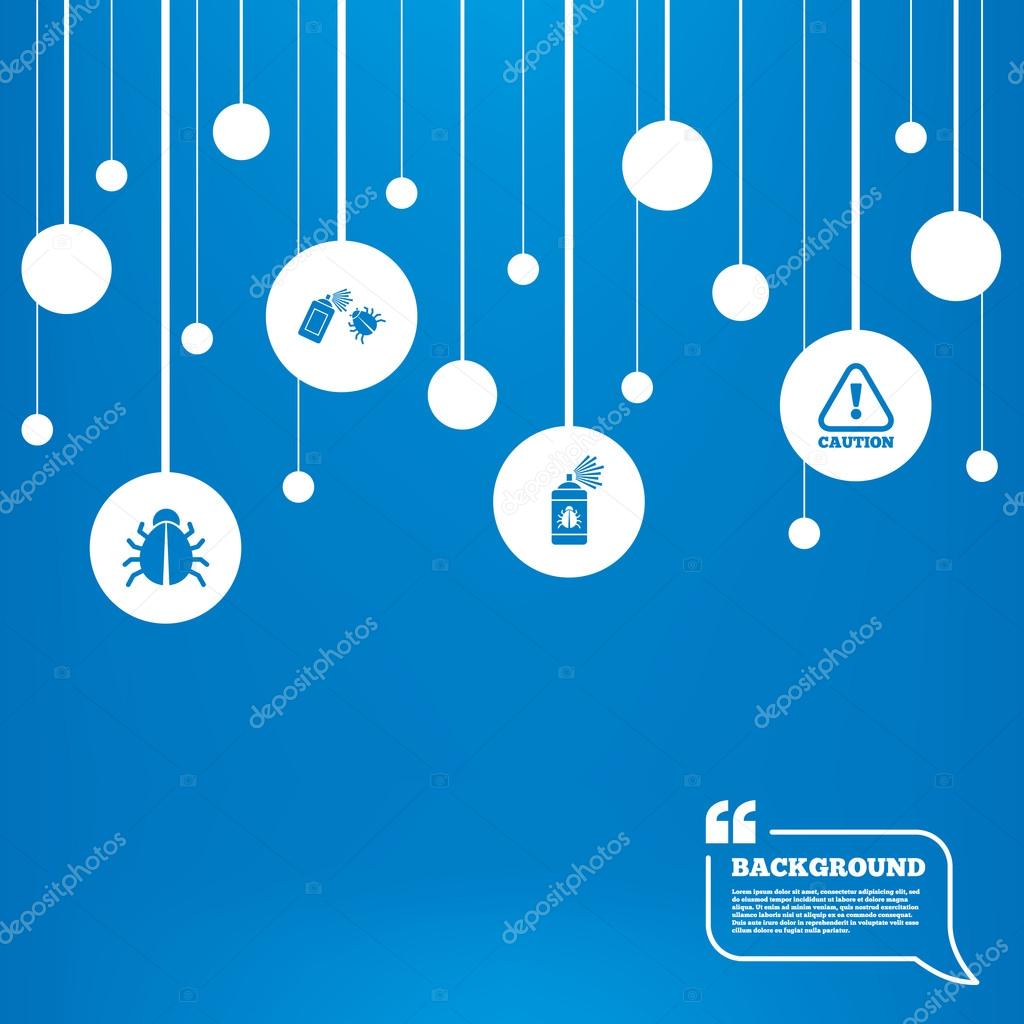 Bug disinfection signs. Stock Vector by ©Blankstock 69182305