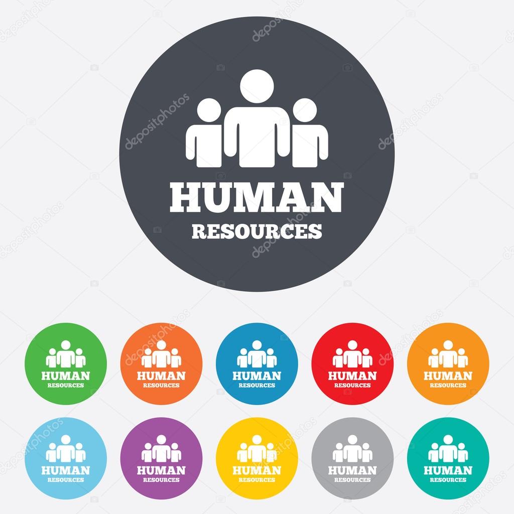 Los recursos humanos firman iconos Vector de stock #69205029 de ©Blankstock