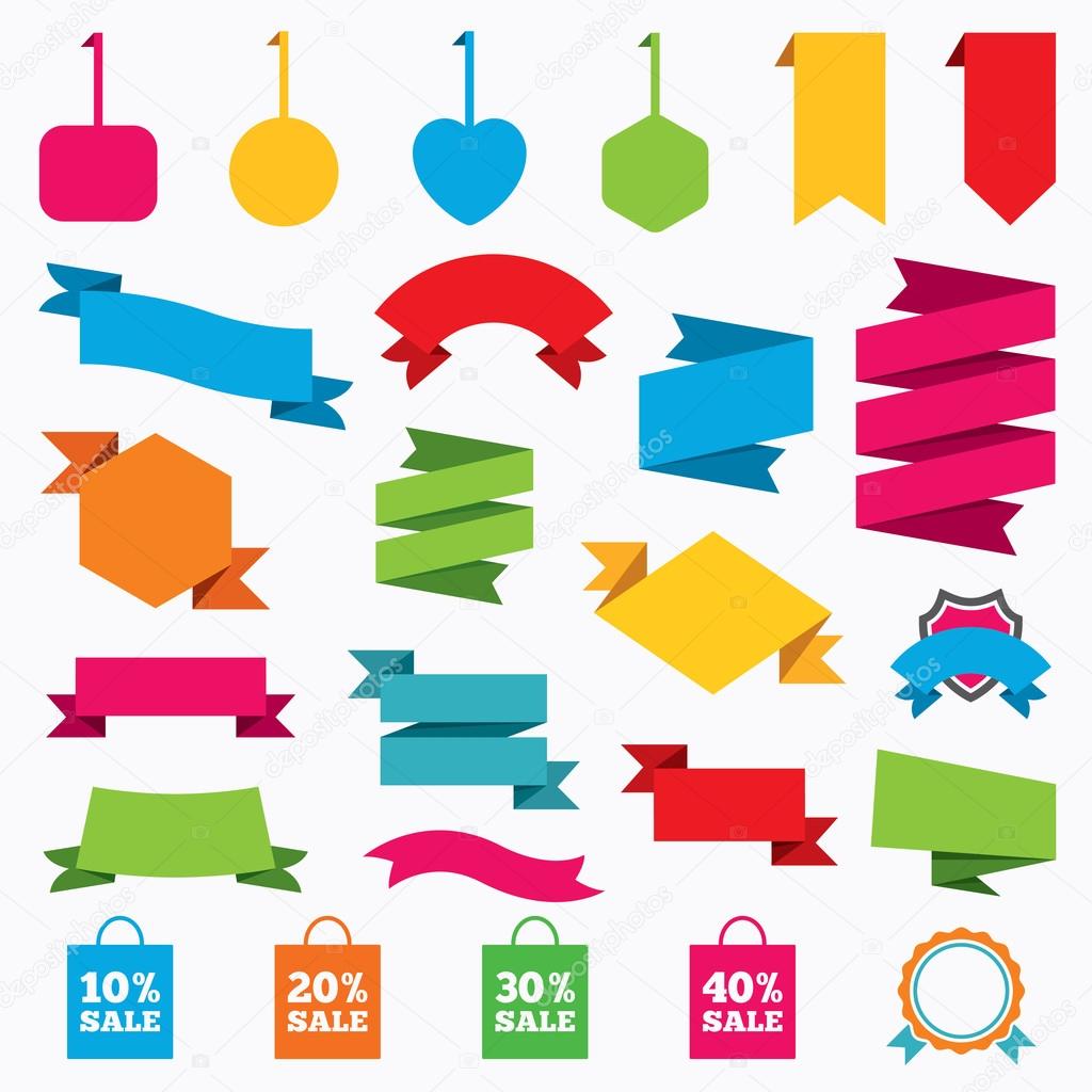 Sale bag tag icons. Stock Vector Image by ©Blankstock #70812035