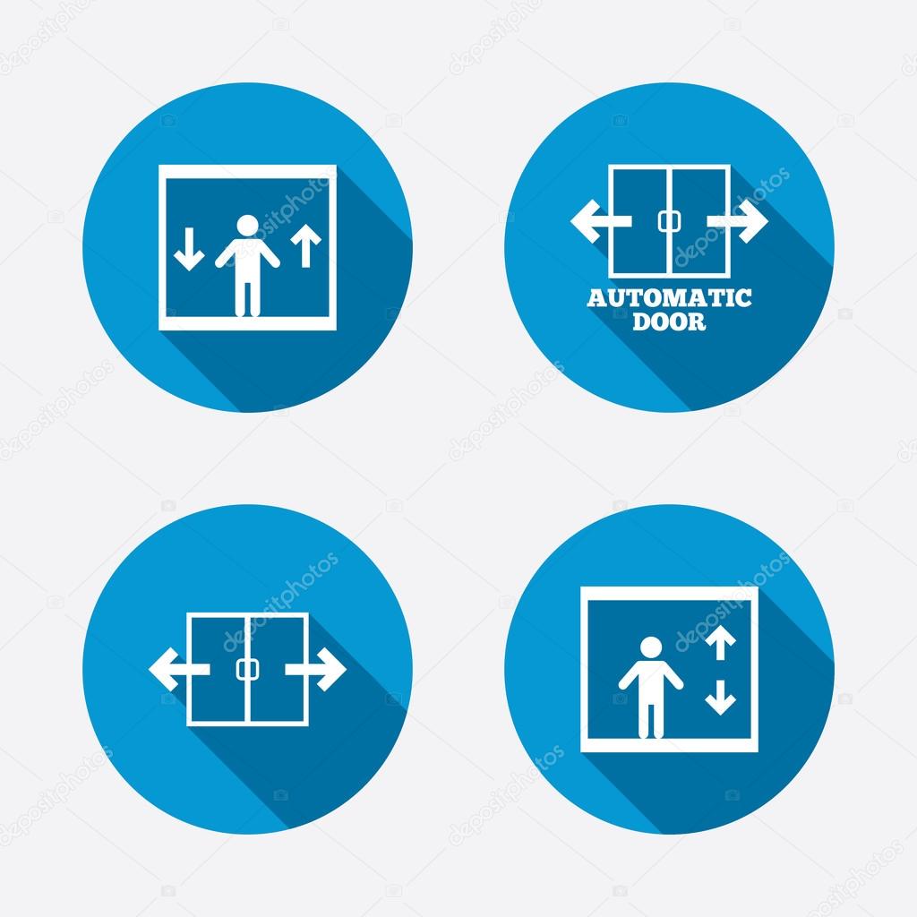 Automatic door icons. Stock Vector by ©Blankstock 70813625