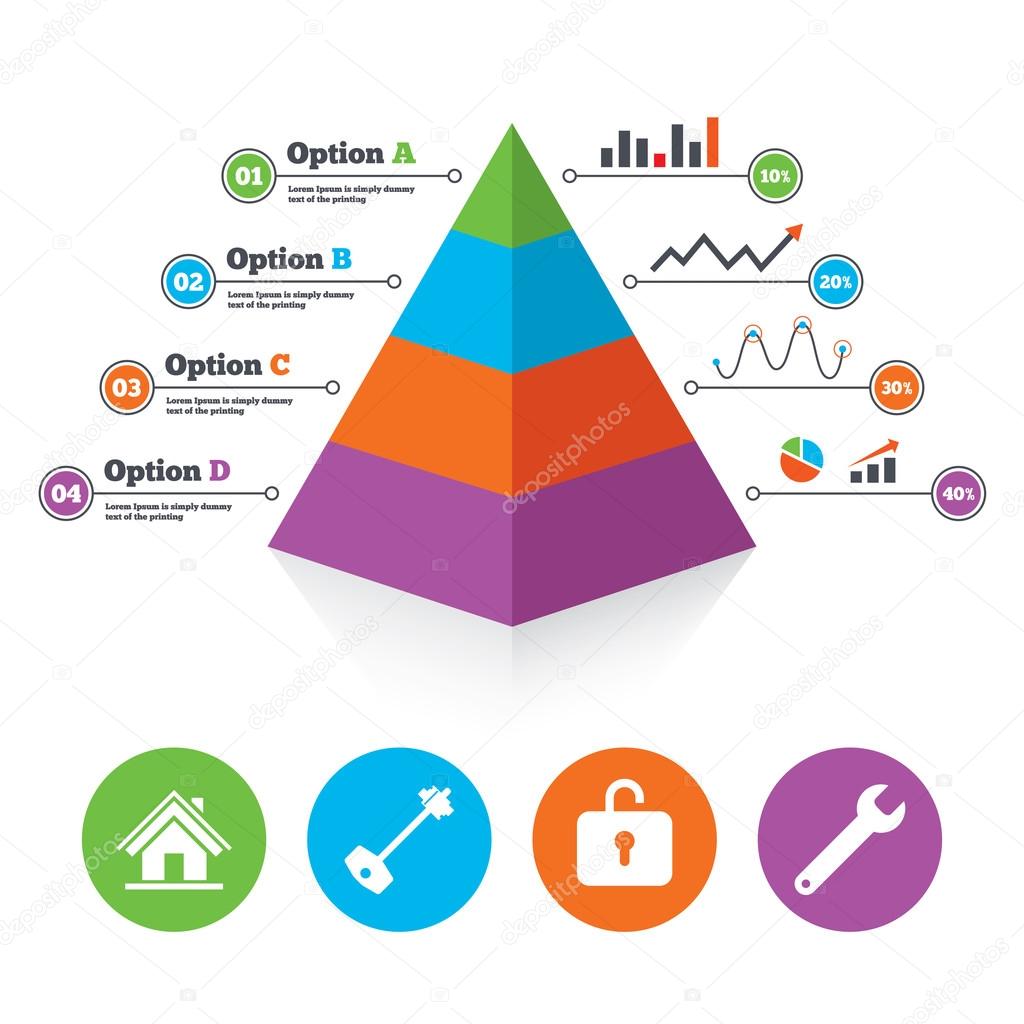 Infographic progress diagram — Stock Vector © Blankstock #71525055