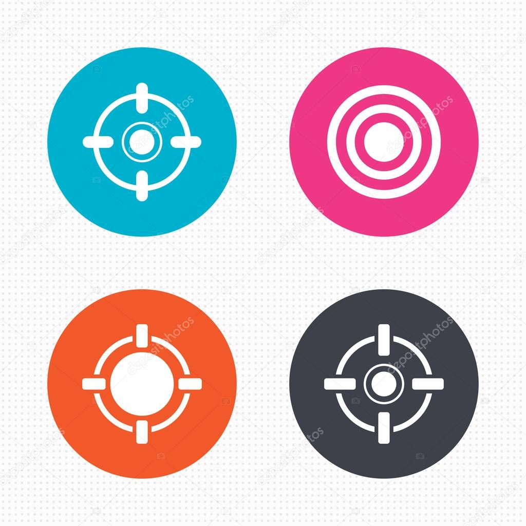 Target aim signs symbols. Stock Vector by ©Blankstock 75639125