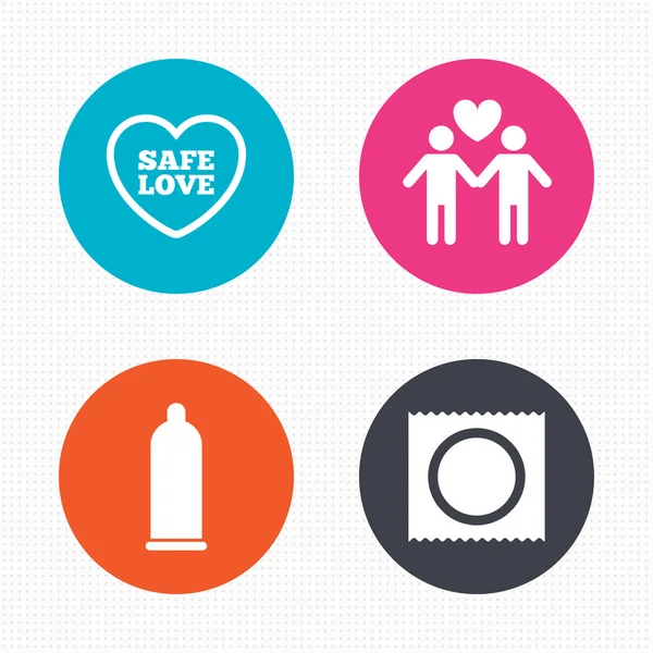 Condom Safe Sex Icons Stock Vector Image By ©blankstock 76382927