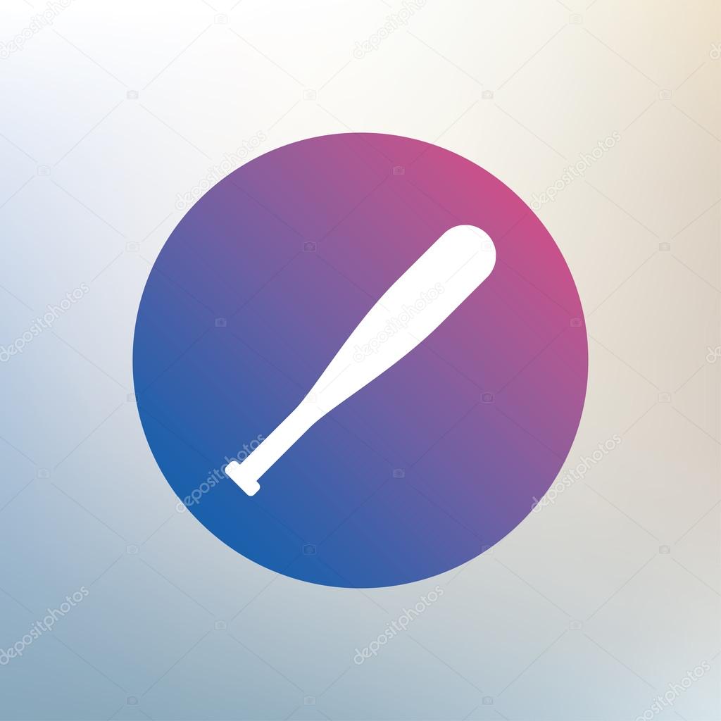 Baseball bat sign icon. Stock Vector by ©Blankstock 76334771
