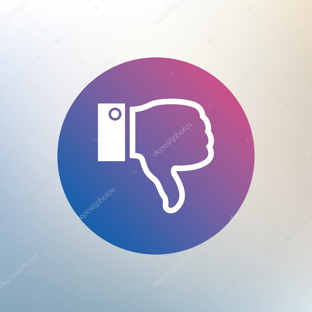 Dislike sign icon. Stock Vector by ©Blankstock 76342815