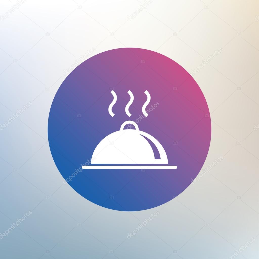 Food platter serving sign icon. Stock Vector by ©Blankstock 76346615