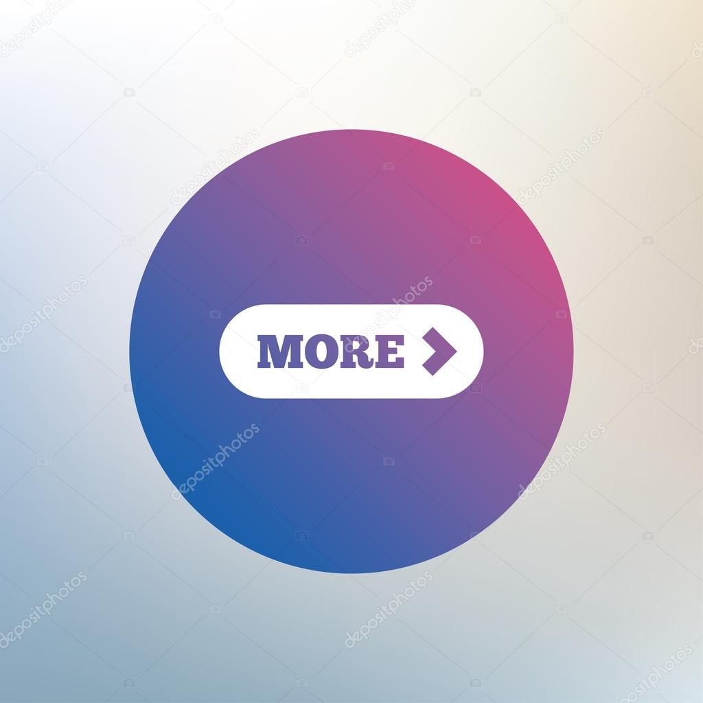 More with arrow sign icon. Stock Vector Image by ©Blankstock #76378099