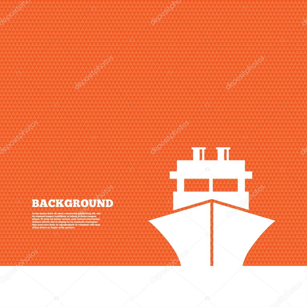 Ship or boat sign icon. Stock Vector by ©Blankstock 76383065