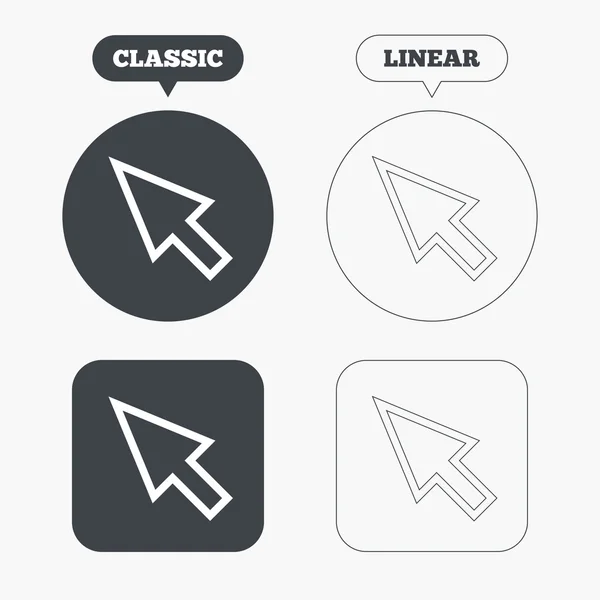 Mouse cursor, pointer icon. Stock Vector Image by ©Blankstock #80615224