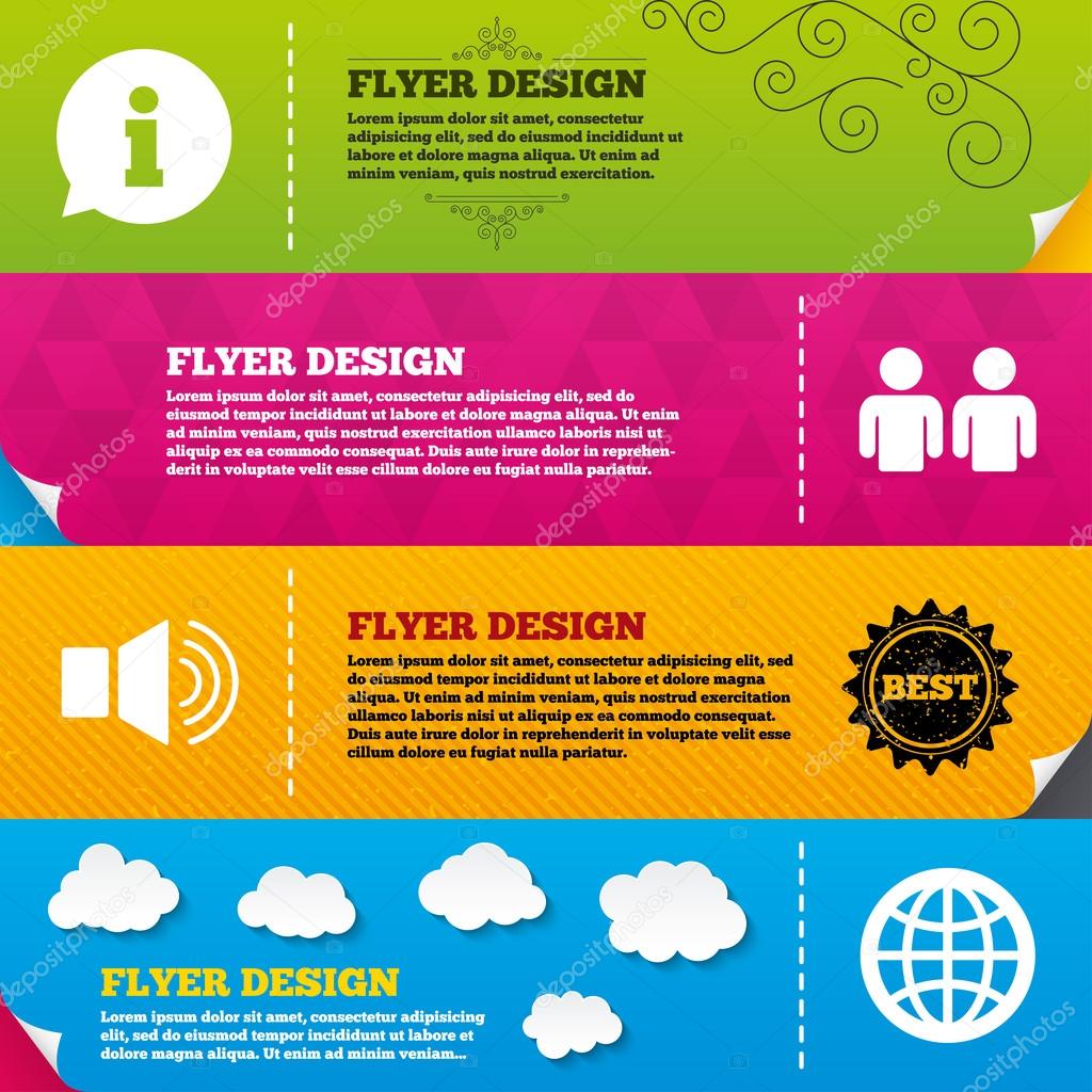 Signo informativo y grupo . Vector de stock #76857959 de ©Blankstock