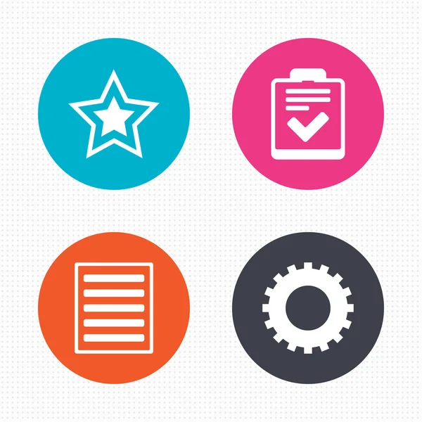 Star and menu list signs. Stock Vector by ©Blankstock 90348344