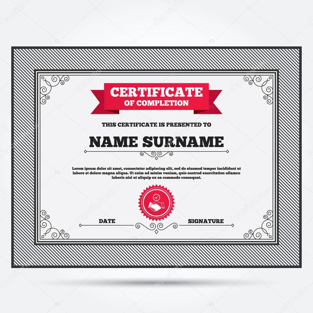 Tick handshake sign icon. Stock Vector Image by ©Blankstock #77336574