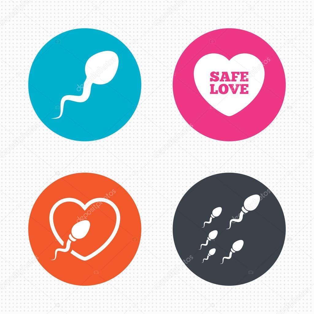 Sperm icons. Fertilization or insemination signs Stock Vector by ©Blankstock 78213486