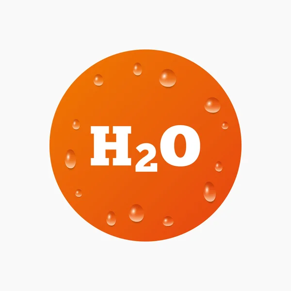 H2O Icono de signo de fórmula de agua. Símbolo químico . Vector de ...