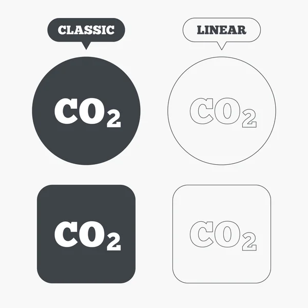 Co2 formula outline icon Vector Art Stock Images | Depositphotos