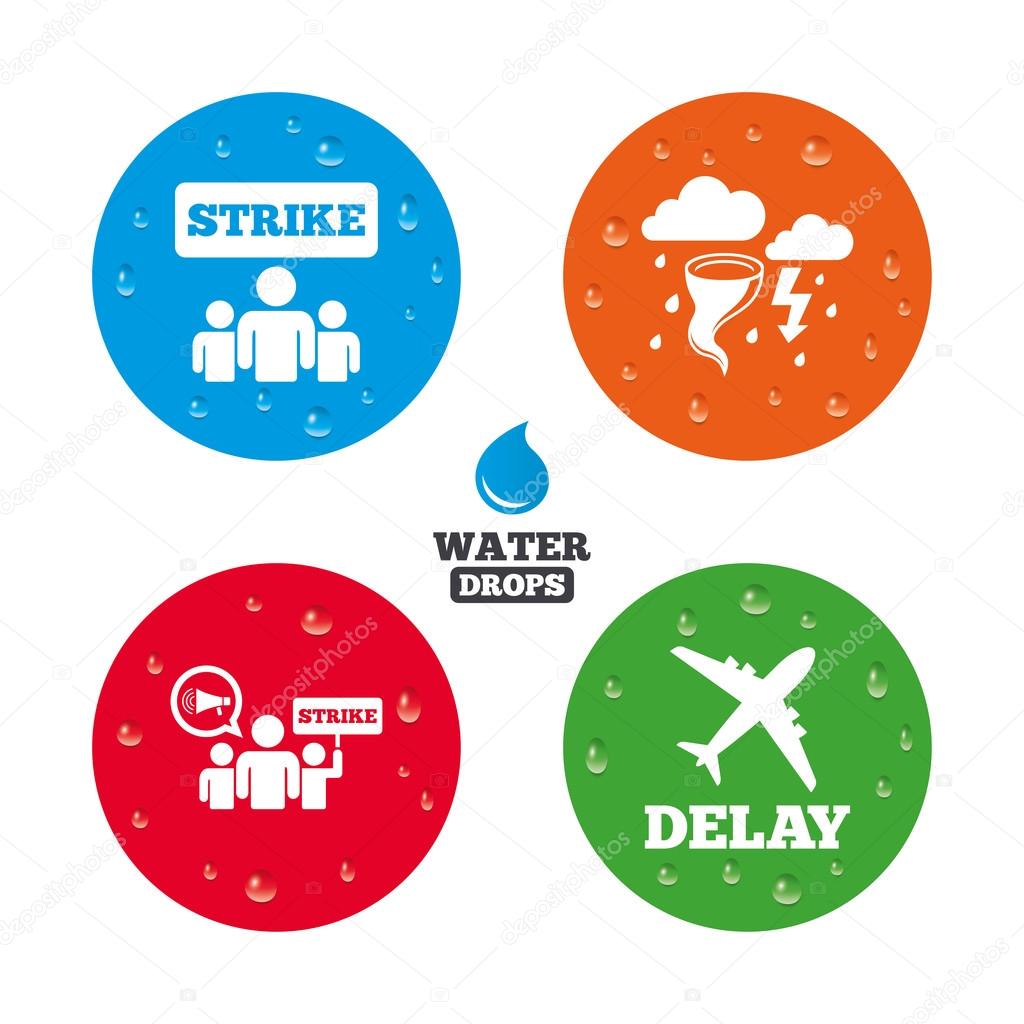 Strike icons. Storm weather Stock Vector by ©Blankstock 78736052