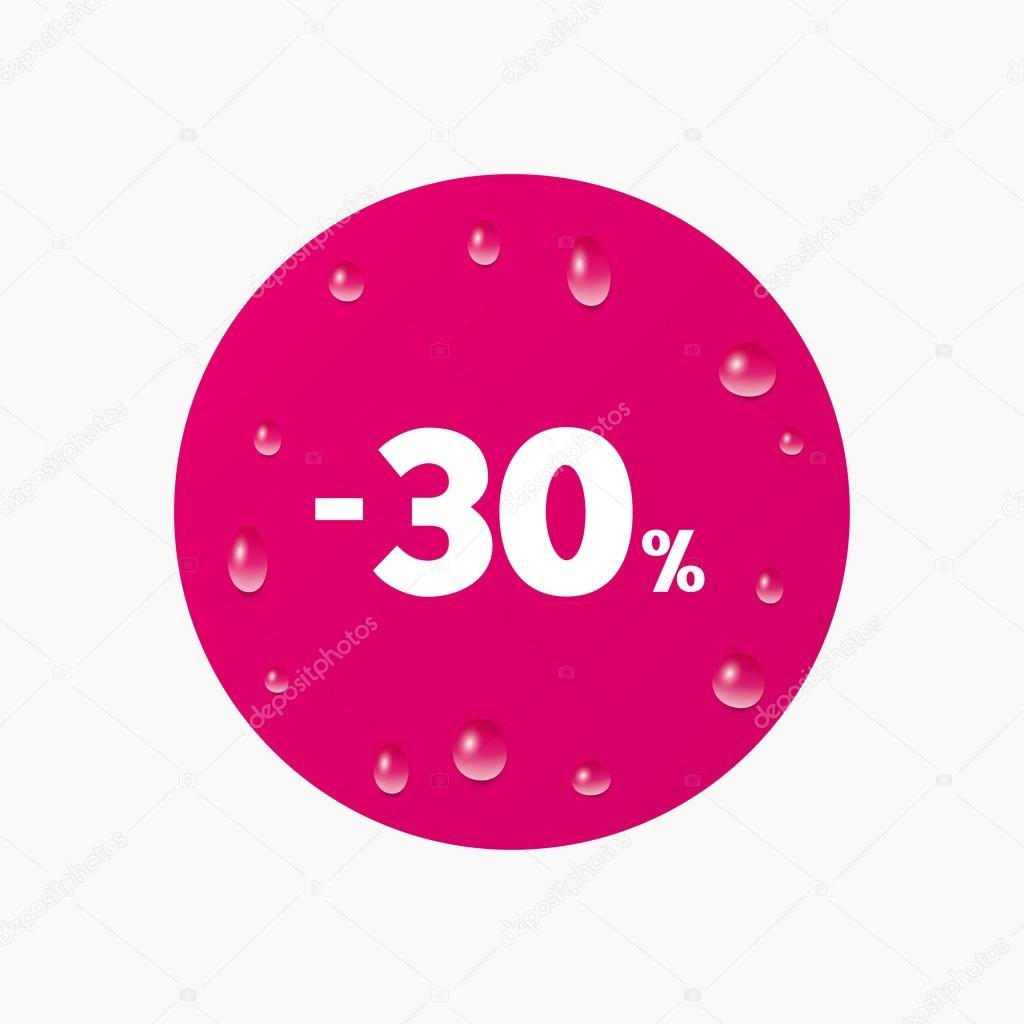 30 percent discount sign Stock Vector Image by ©Blankstock #78738042