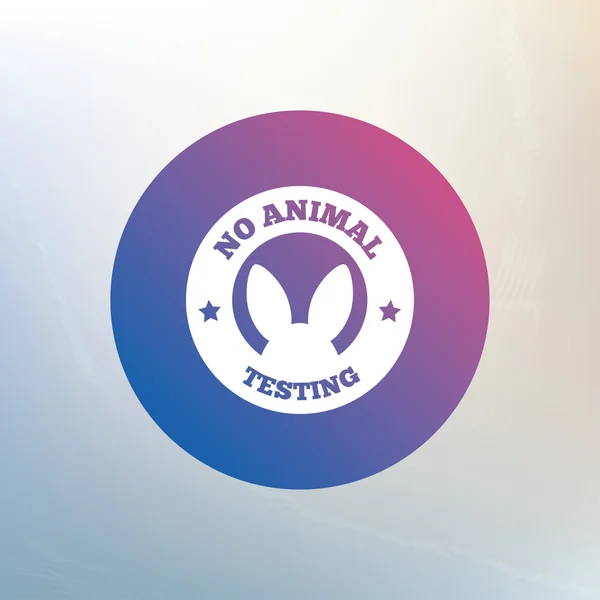 No animals testing sign icon. Stock Vector Image by ©Blankstock #82216772