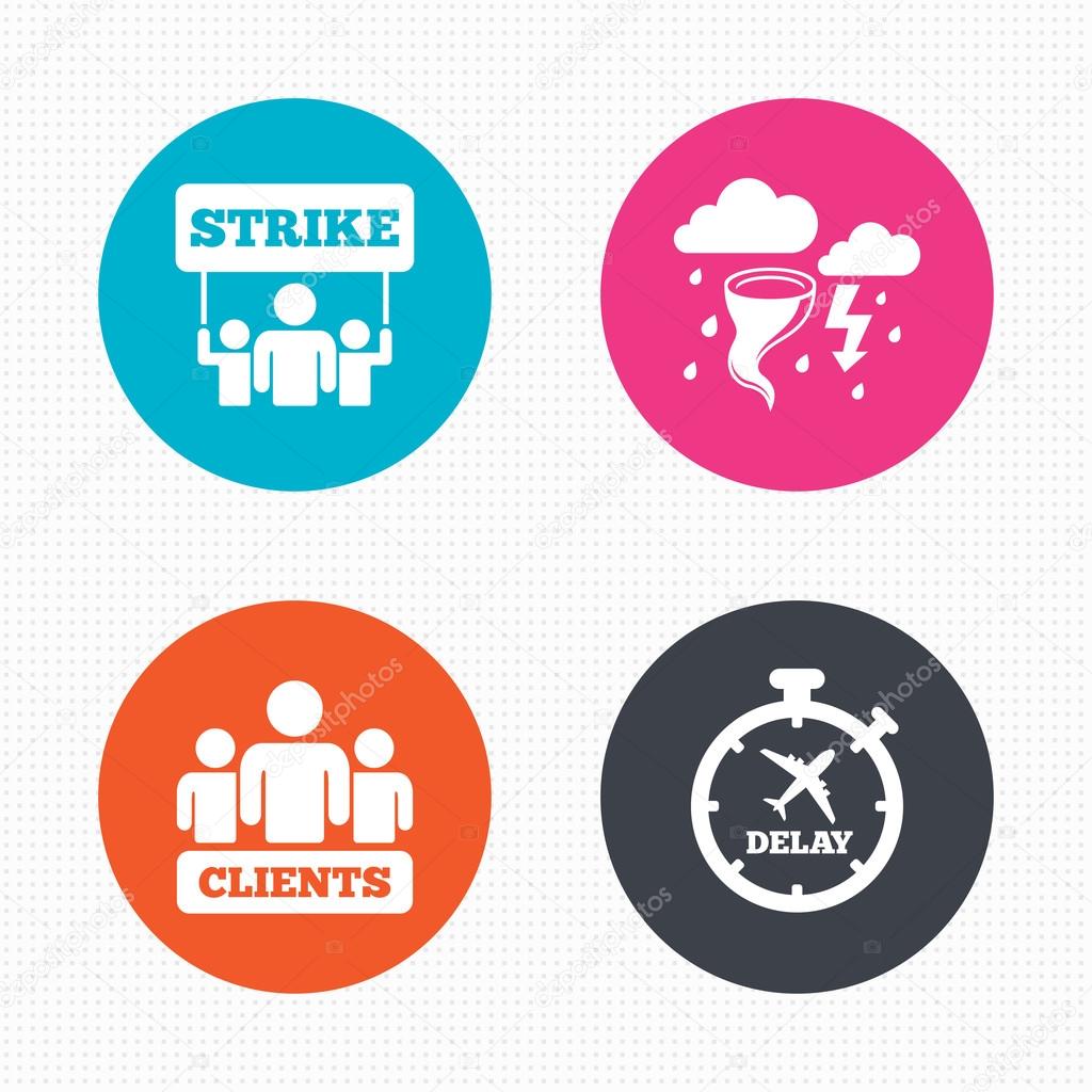Strike icons. Storm weather Stock Vector by ©Blankstock 78747550