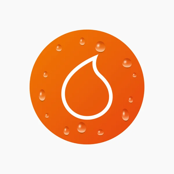 Water drop sign icon. Tear symbol. Stock Vector by ©Blankstock 122957000