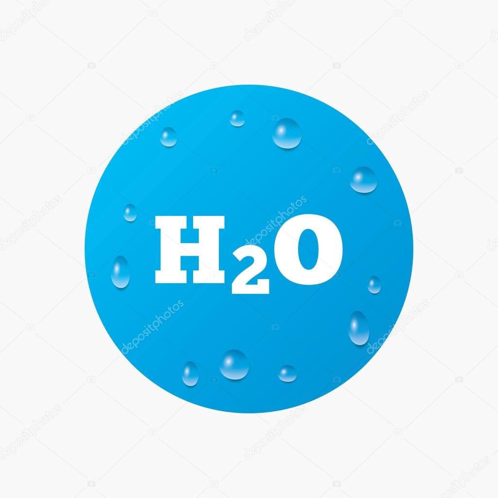 H2O Water formula sign icon Stock Vector Image by ©Blankstock #78750152