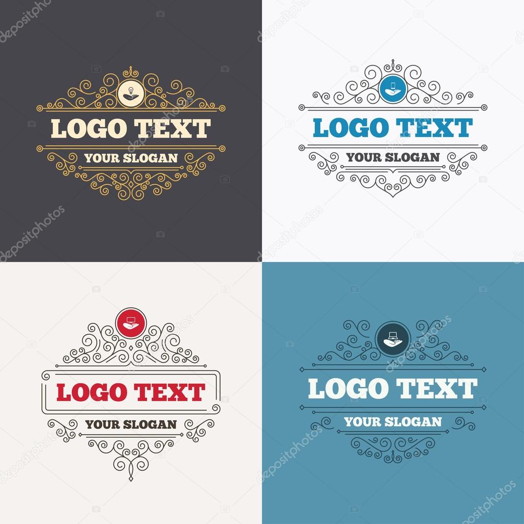 Helping hands icons. Stock Vector by ©Blankstock 78751466